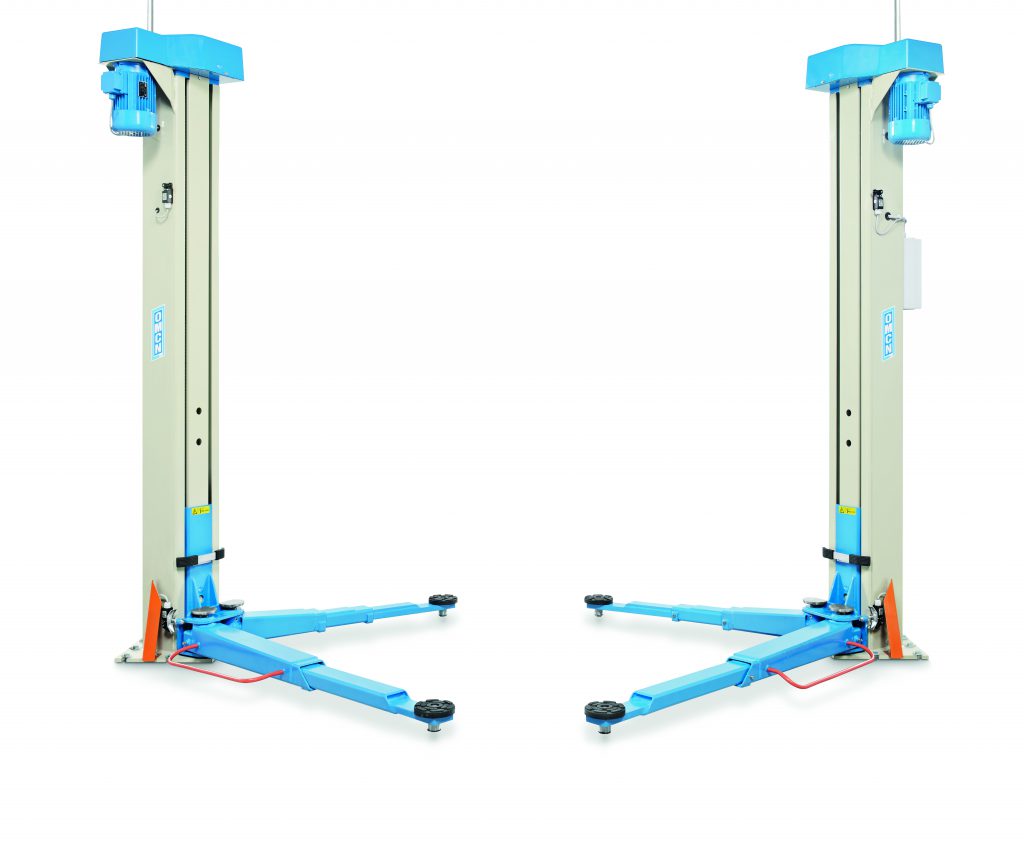 Ponte sollevatore a due colonne senza basamento da 3,5 Ton Omcn 199 ...